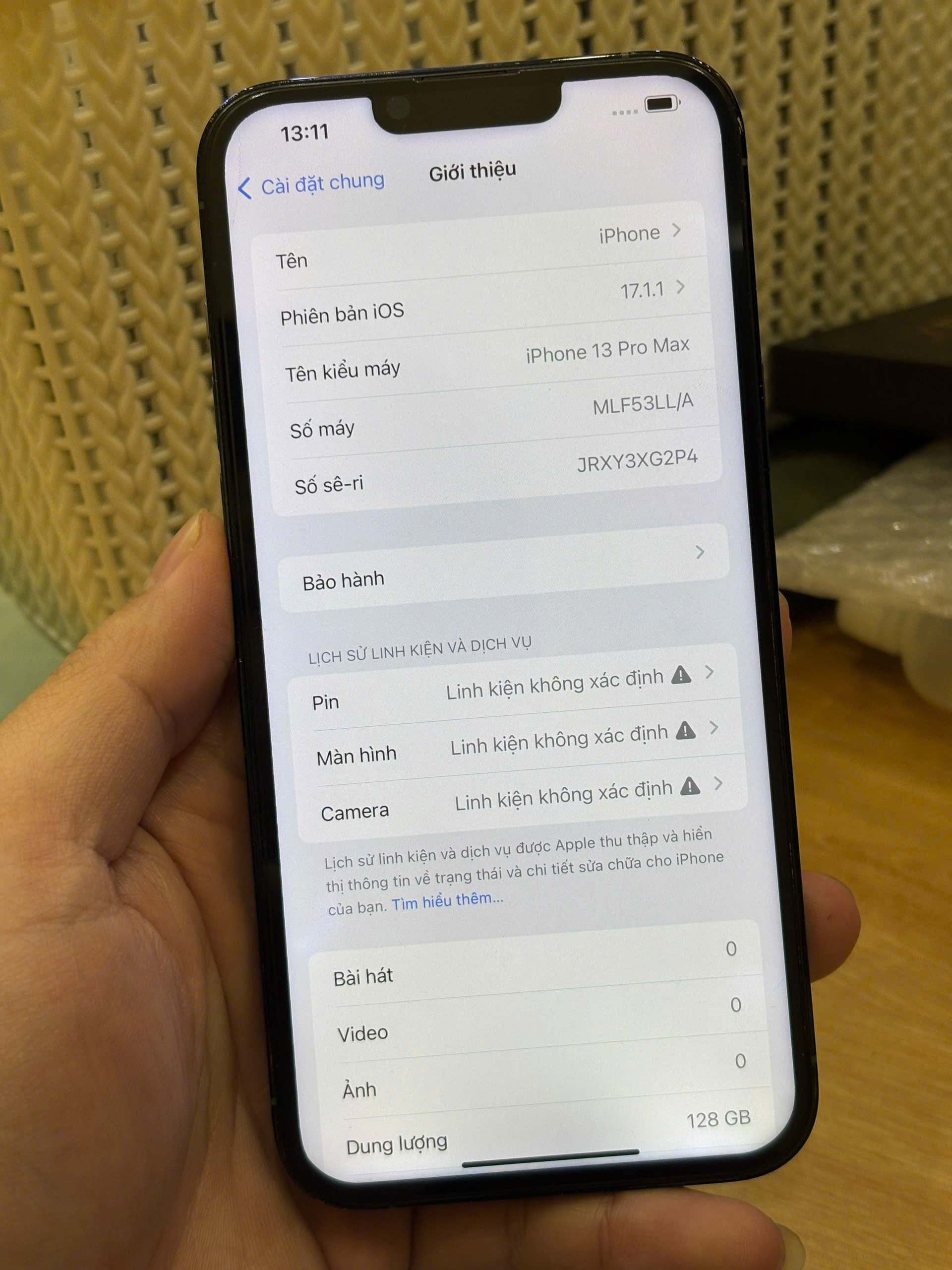 ĐIỆN THOẠI IPHONE 13PRM 128GB - Homenhantri